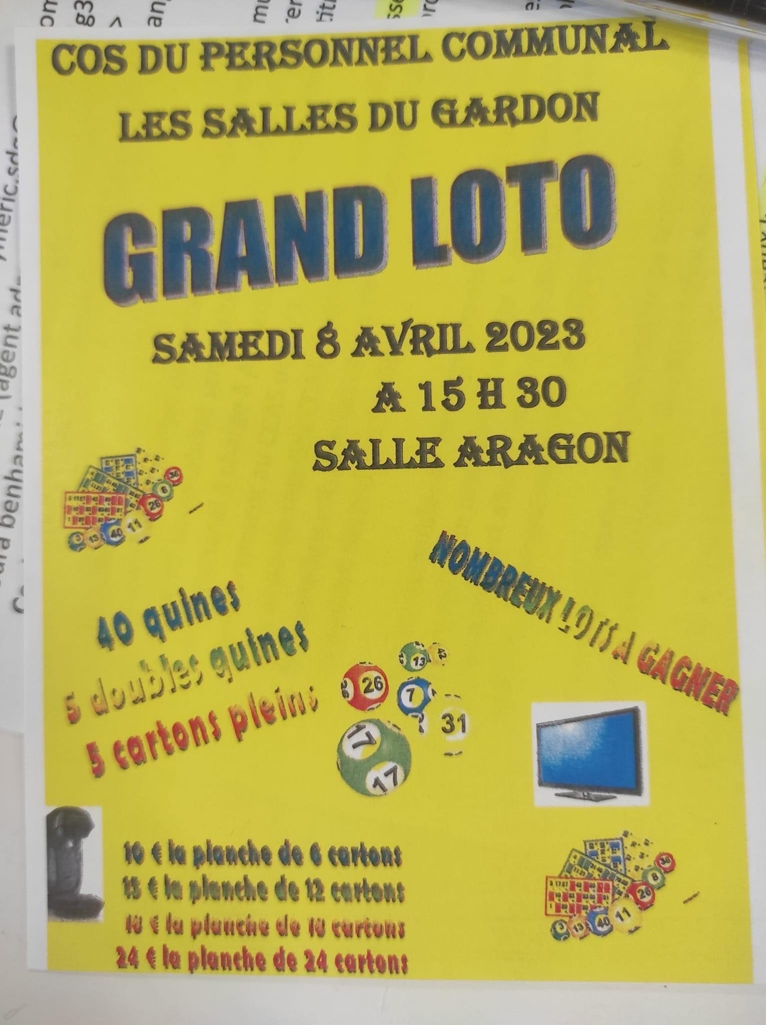 Grand Loto Les Salles Du Gardon Gard 30 Grand Loto Les Salles Du Gardon Gard 30